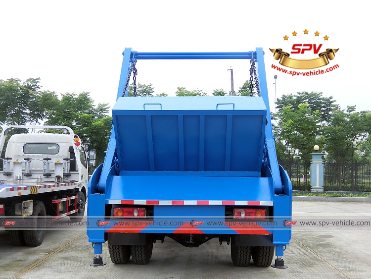 8 Tons Skip Container Truck, Skip Loader Truck, Swing arm Garbage Truck ...