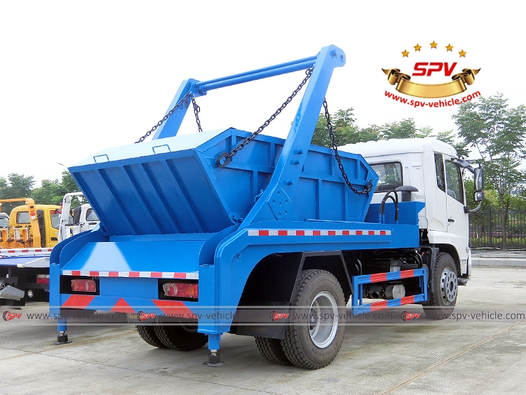 8 Tons Skip Container Truck, Skip Loader Truck, Swing arm Garbage Truck ...
