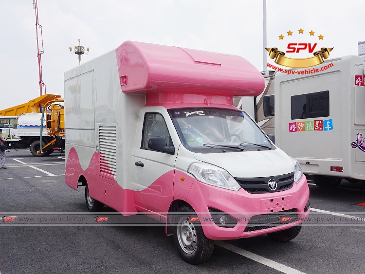 2 Tons Mobile Shop Truck, Cartering Van Truck, Mobile Marketing Van ...