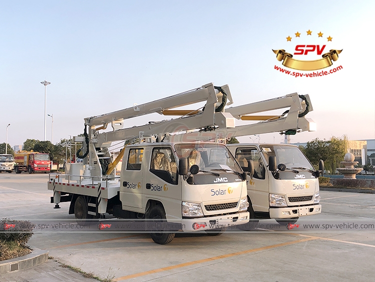 14M Aerial Platform Truck, Bucket Lifting Truck, Truck Mounted Platform ...