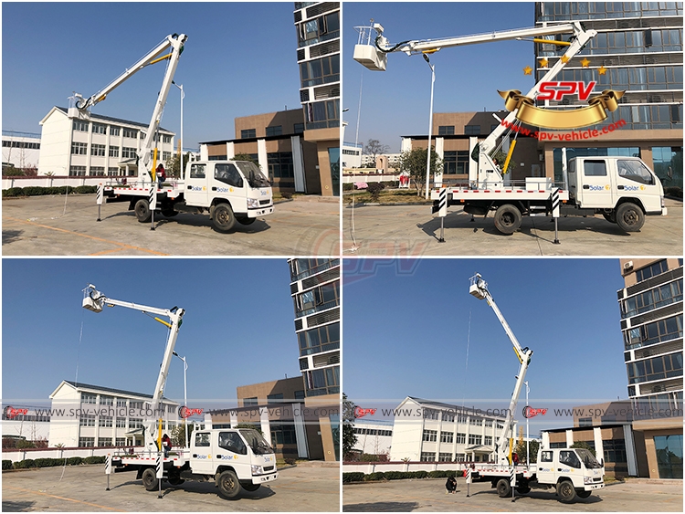 14M Aerial Platform Truck, Bucket Lifting Truck, Truck Mounted Platform ...