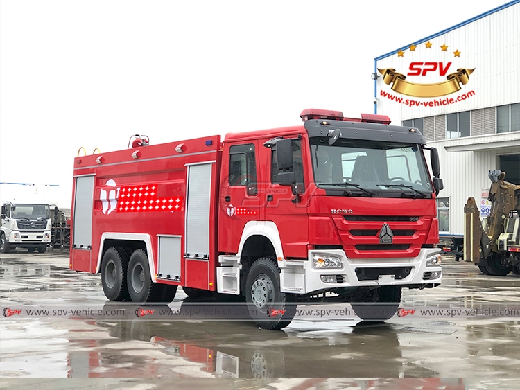 【Mar. 2021】To Congo - Foam Fire Tanker Sinotruk(12,000 Litres)
