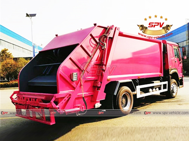 Garbage compactor, trash compactor, compactor truck, rear loader ...