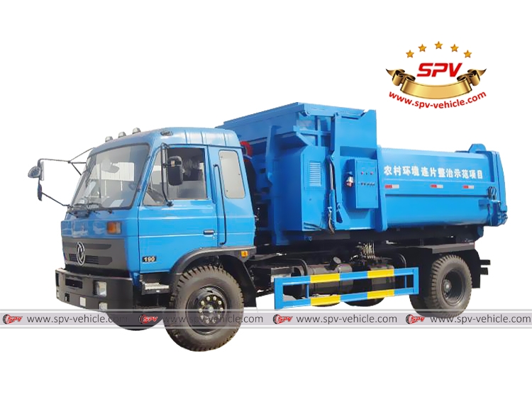 Hook Loader Compactor Truck, Hook Lift Garbage Truck, Hook Lifter from ...