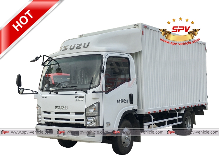 2 Tons ISUZU Corrugated Cargo Van, Box Vehicle, Cargo Truck from China ...